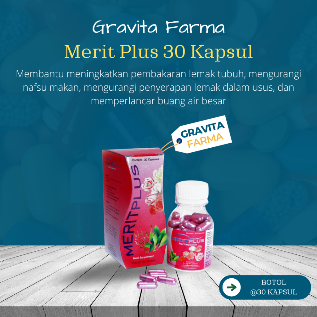 Jual Merit Plus 30 Kapsul - Slimming Capsule | Shopee Indonesia
