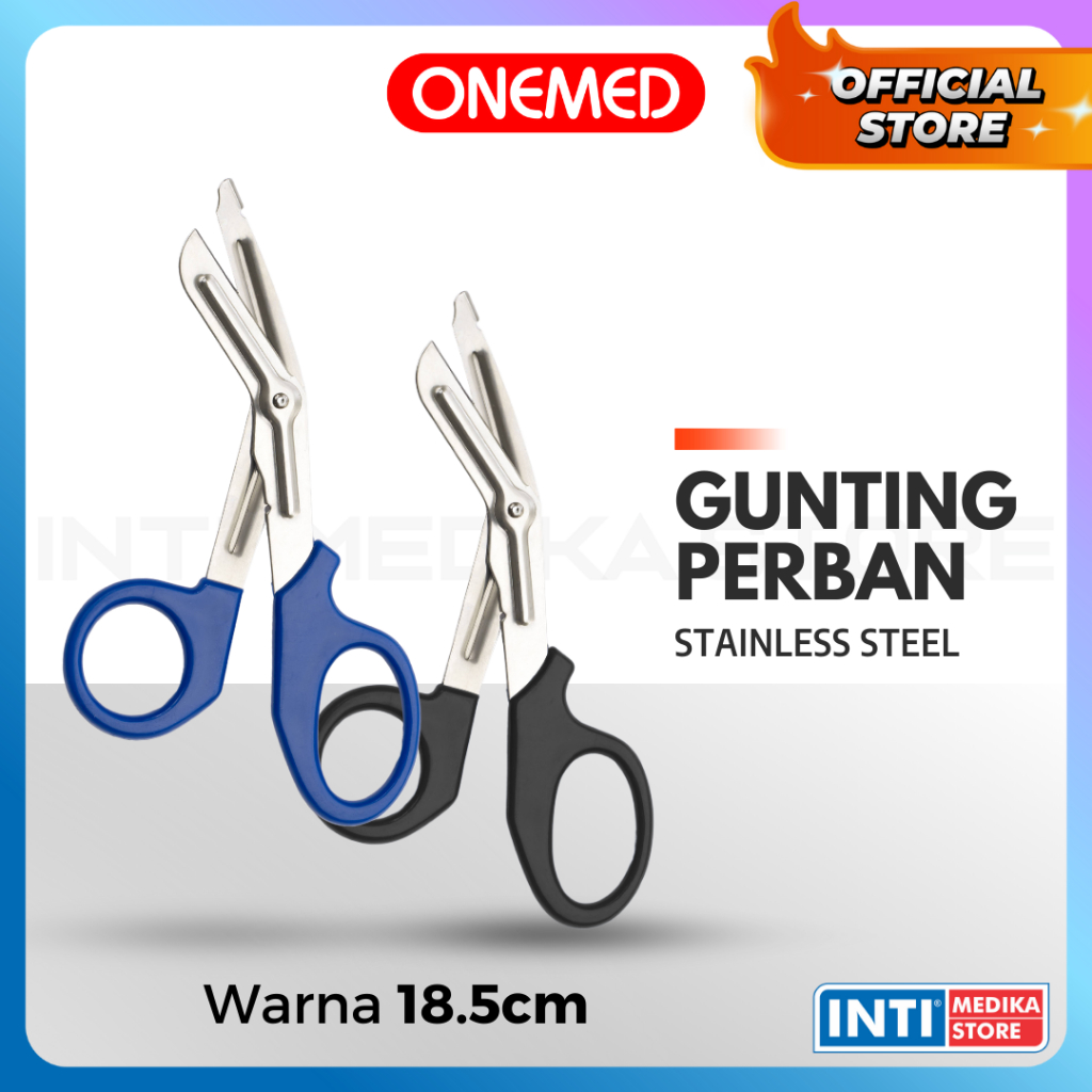 Jual ONEMED - Gunting Verban 14cm / 18cm | Gunting Perban One Med ...
