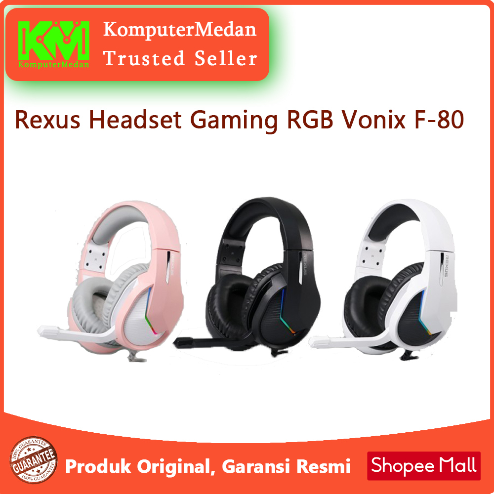 Jual Rexus Headset Gaming RGB Vonix F80 / F-80 / F 80 Gaming | Shopee ...
