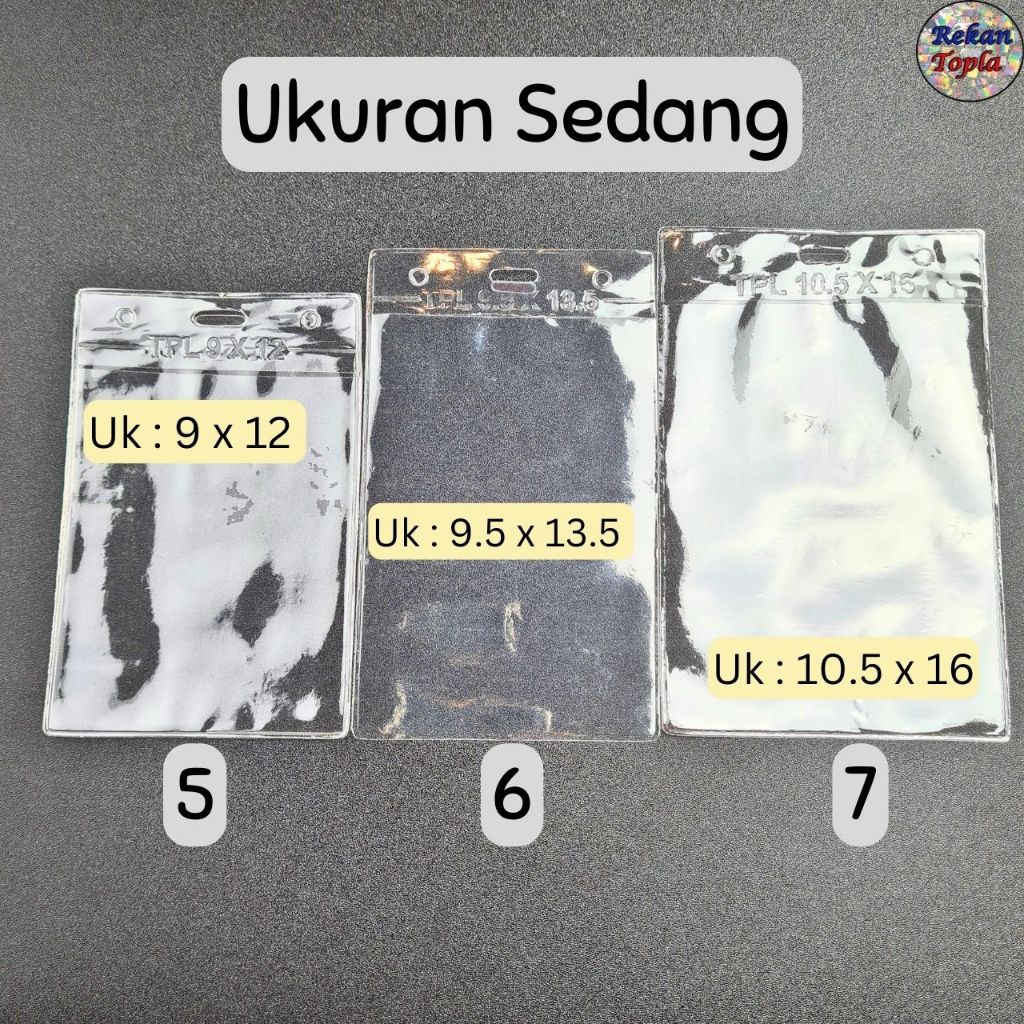Jual ID Mika Plastik / ID card Mika / Name Tag Plastik / Topla / 0.010 ...