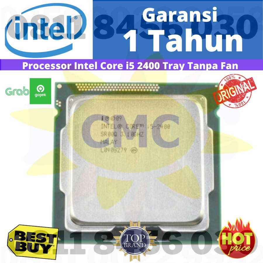 Jual Processor Intel Core i5 2400 3.1 GHz Tray Soket 1155 Tanpa Fan ...