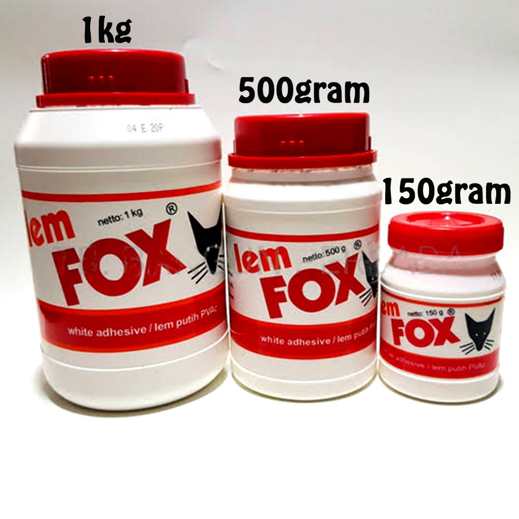 Jual COD Joymart Lem Fox Botol 150 Botol Merah Lem Putih Pvac Kayu ...