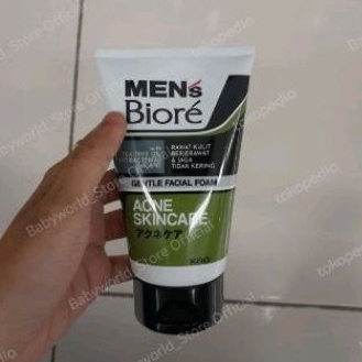 Jual Men's Biore Gentle facial foam sabun cuci muka pria Acne Skincare 100gr | Shopee Indonesia