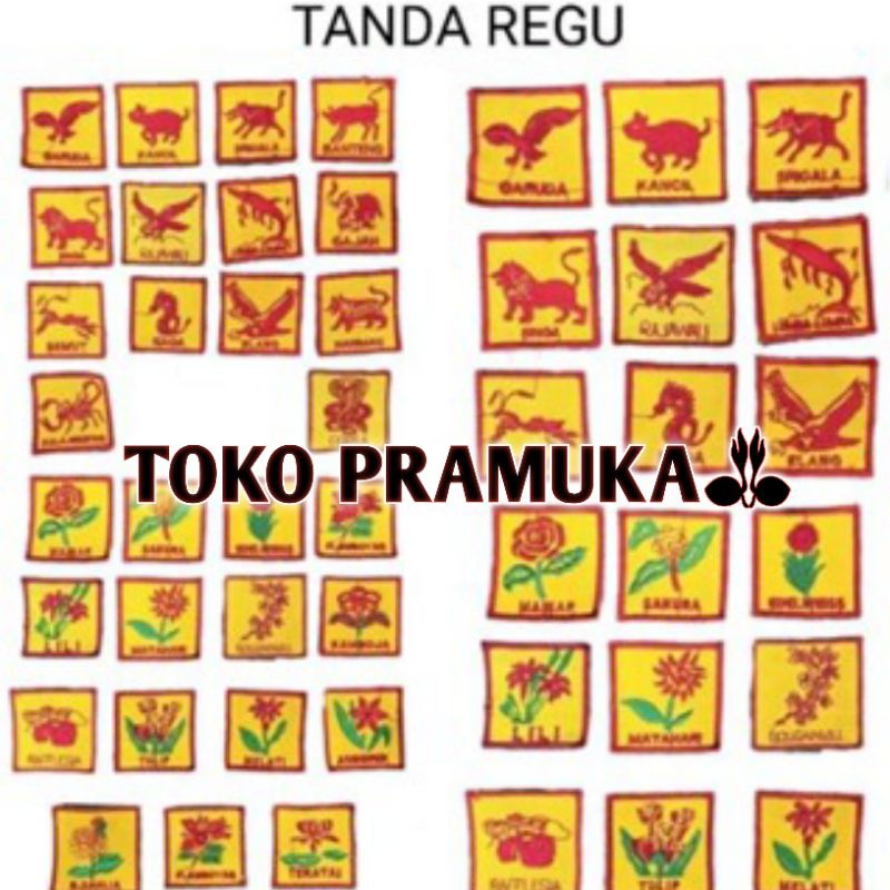 Jual Badge Bet Tanda Regu Pramuka Putra & Putri / Hewan dan Tumbuhan ...