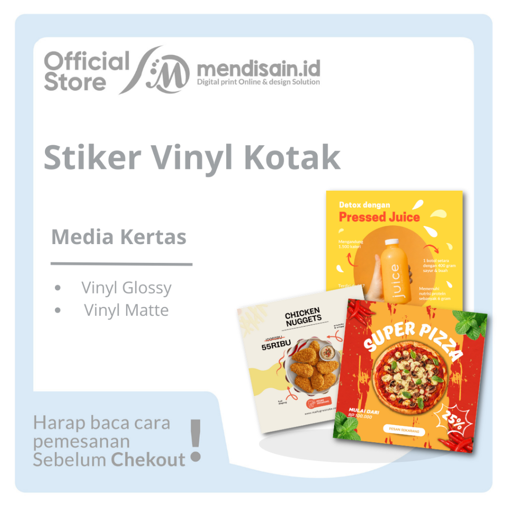 Jual Stiker Vinyl Kotak - Cetak Stiker Label kemasan - Stiker Kemasan ...