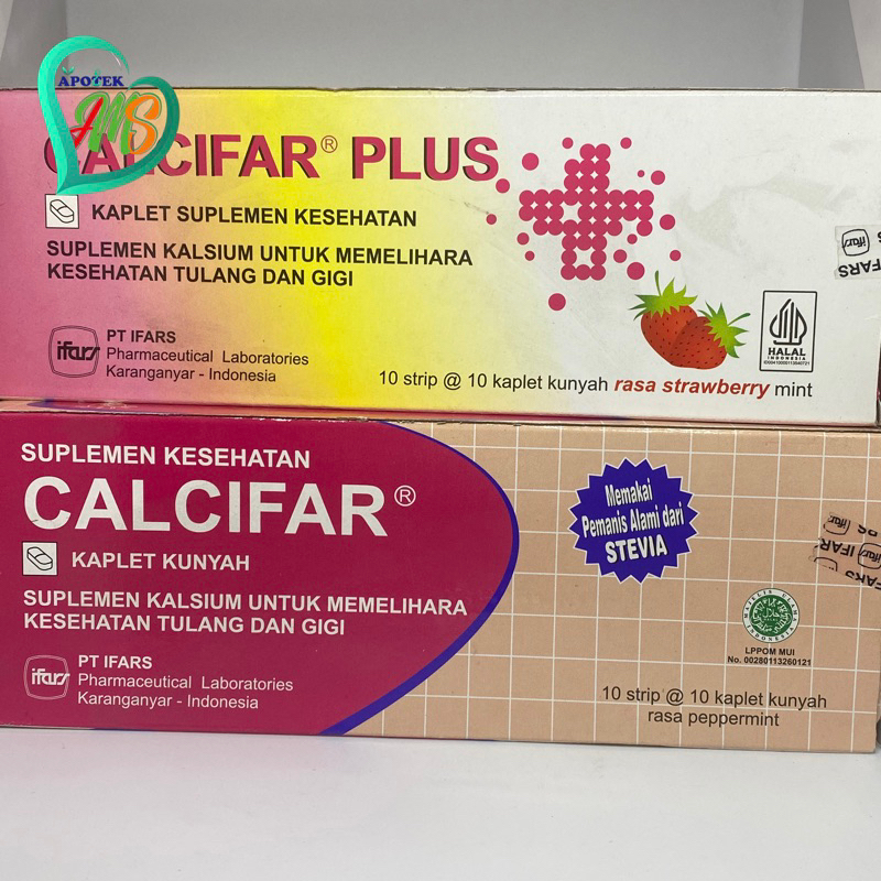 Jual CALCIFAR / CALCIFAR PLUS PER STRIP | SUPLEMEN KALSIUM UNTUK ...