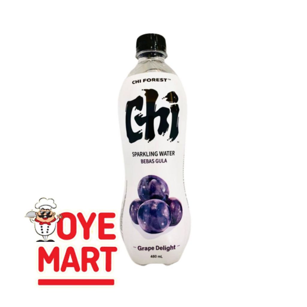 Jual CHI FOREST SPARKLING WATER GRAPE DELIGHT 480ML/RASA ANGGUR | Shopee Indonesia