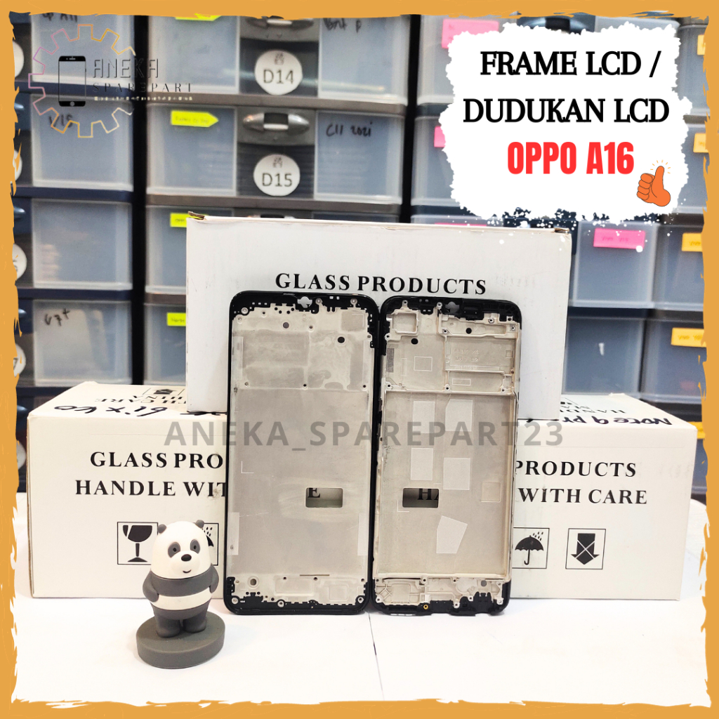Jual MIDDLE FRAME LCD - TULANG TENGAH TATAKAN LCD OPPO A16 | Shopee ...