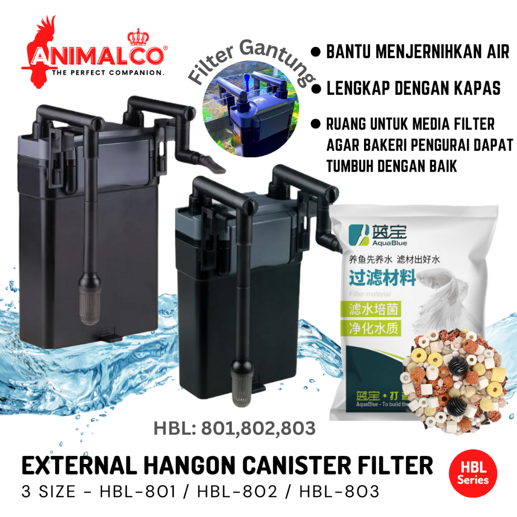 Jual EXTERNAL CANISTER FILTER GANTUNG AQUARIUM HANG ON HANGING HANGON ...
