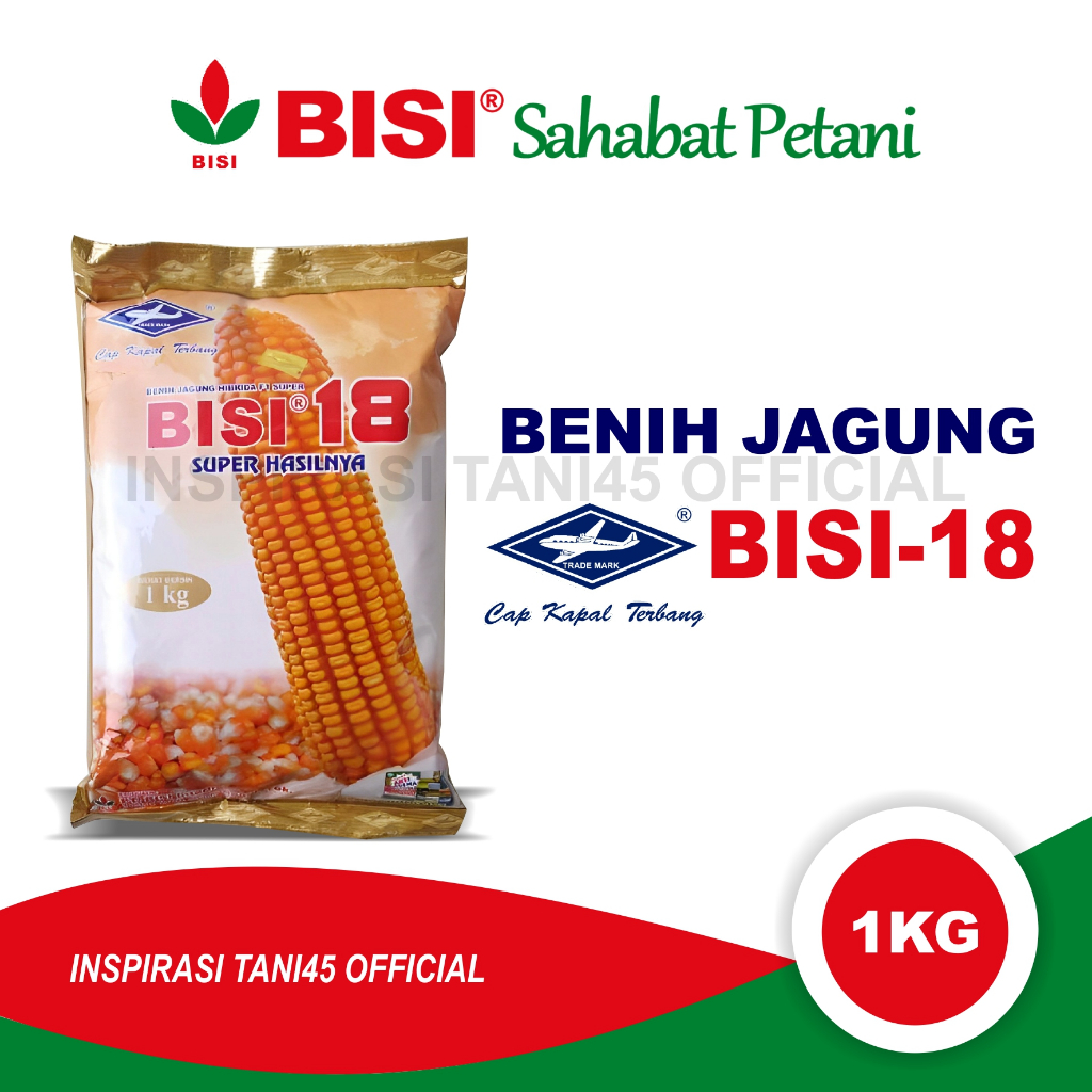 Jual Benih Jangung Hibrida Bisi 18 1 kg/Benih Jagung Bisi 18 Super 1kg/Benih Jagung Hibrida Bisi ...