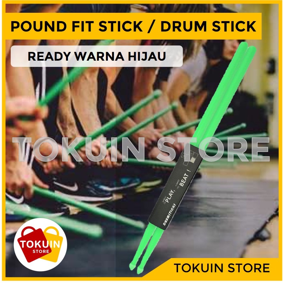 Jual Stick Stik Pound Fit Workout Tongkat Poundfit Drum Stick 5A Nylon ...