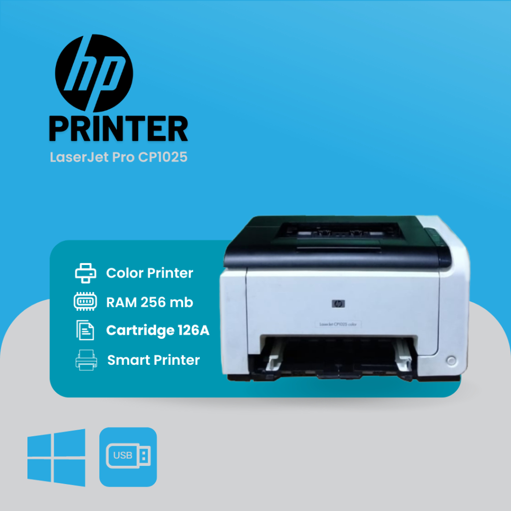 Jual Printer HP LaserJet Pro CP1025 Auto Duplex | Shopee Indonesia