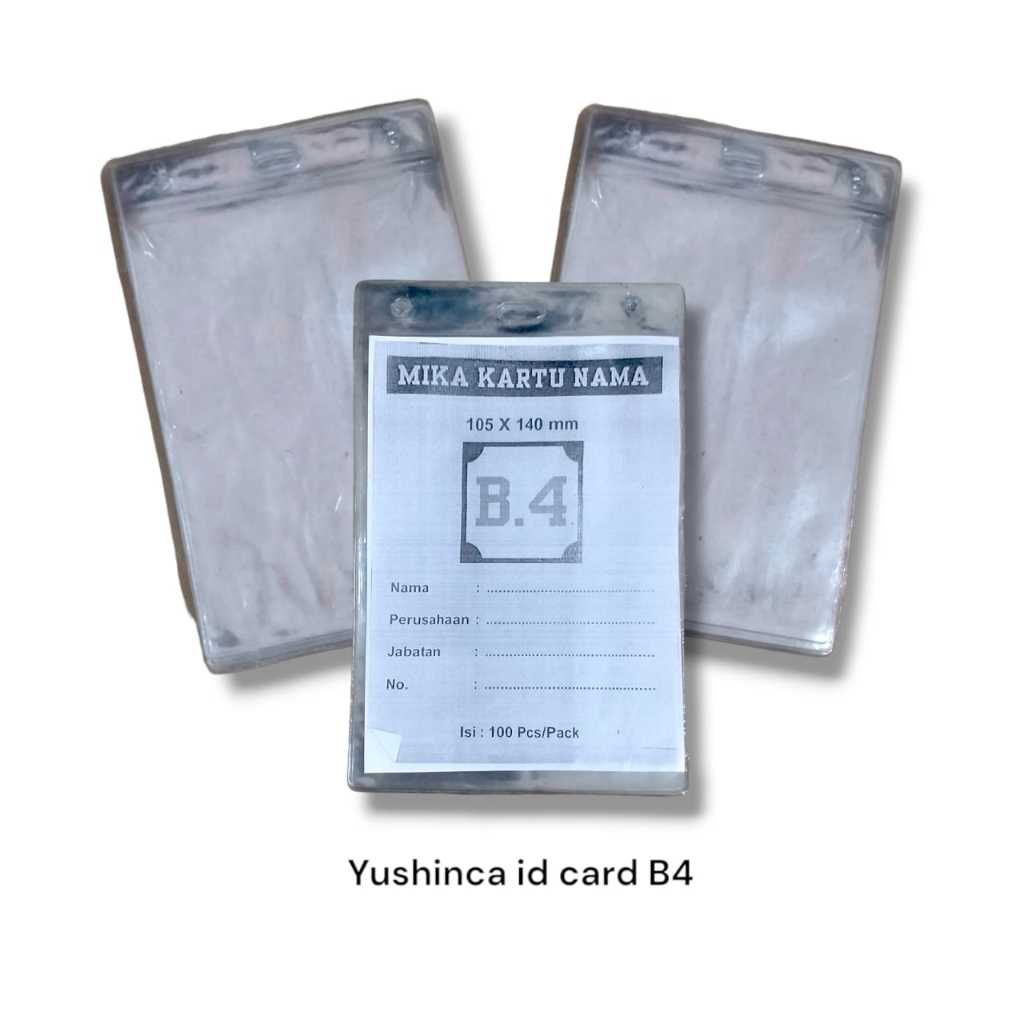 Jual Name Tag Id Card Holder Plastik Mika Kartu Nama B4 ( 10,5 cm x 14 cm ) | Shopee Indonesia