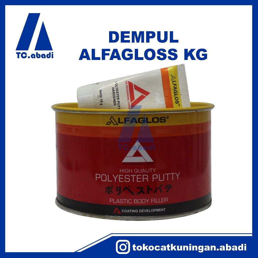 Jual Alfagloss Polyester Putty 1Kg / Dempul untuk Kayu, Plastik, Besi ...