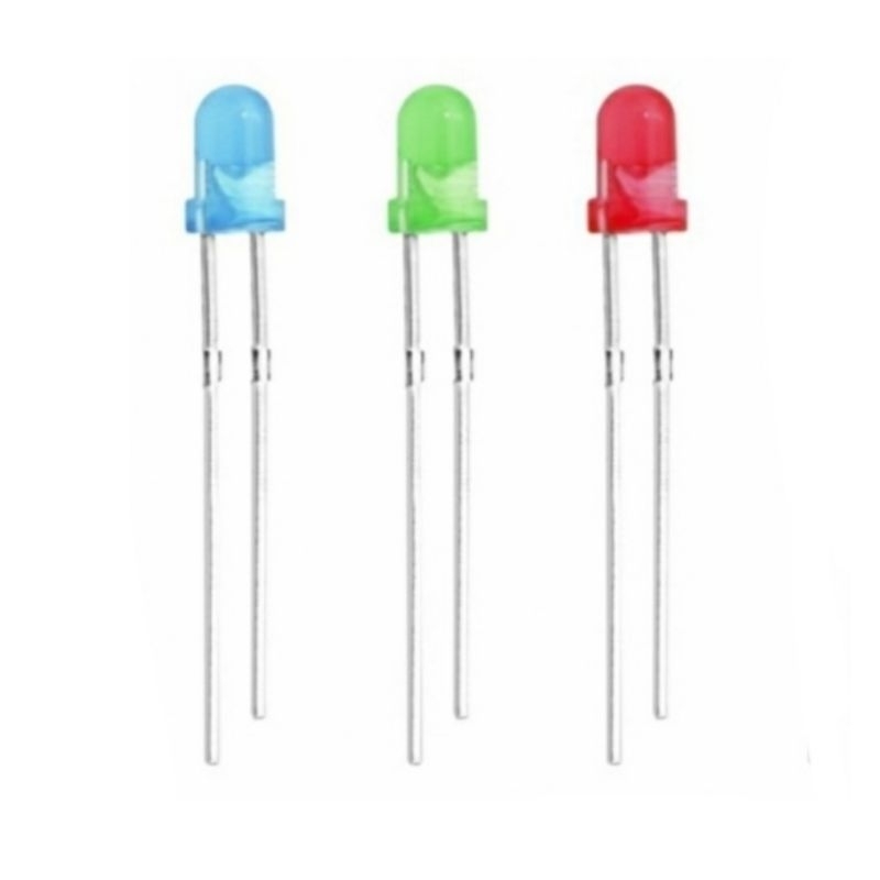 Jual Led 5mm Warna Biru Hijau Merah 5 mm Lampu Kecil | Shopee Indonesia