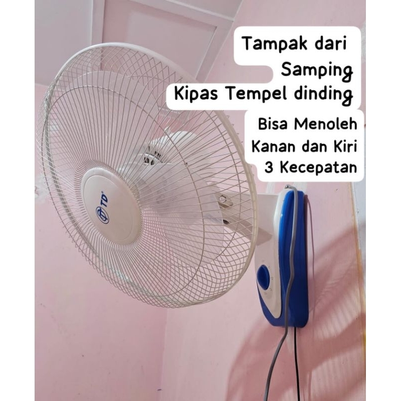 Jual kipas Wallfan | kipas tempel dinding TD National 16ich hembusan ...