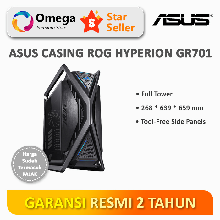 Jual CASING ASUS ROG HYPERION GR701 | FULL TOWER GAMING CASE | Shopee ...