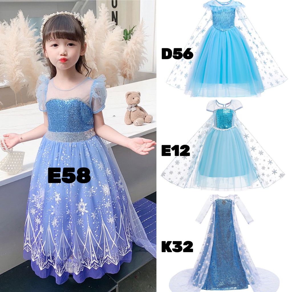 Jual Fairyland | Dress Kostum Elsa Frozen Gaun Rok Dress Pesta Ulang ...