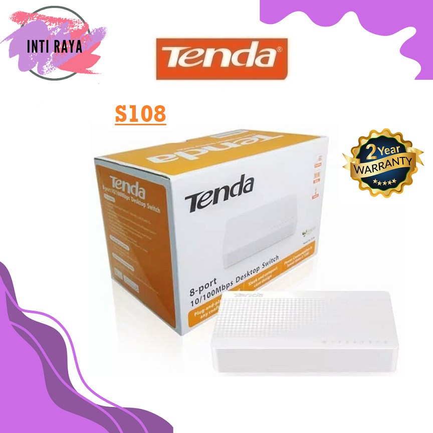 Jual Tenda S108 - 8 Port Ethernet Switch Hub S 108 | Shopee Indonesia