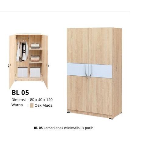 Jual LEMARI PAKAIAN BABY LOCKER KAYU GANTUNG | Shopee Indonesia