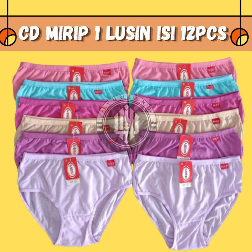 Jual CELANA DALAM WANITA 1 LUSIN MERK MIRIP - CD WANITA MIRIP JUMBO 5L | Shopee Indonesia
