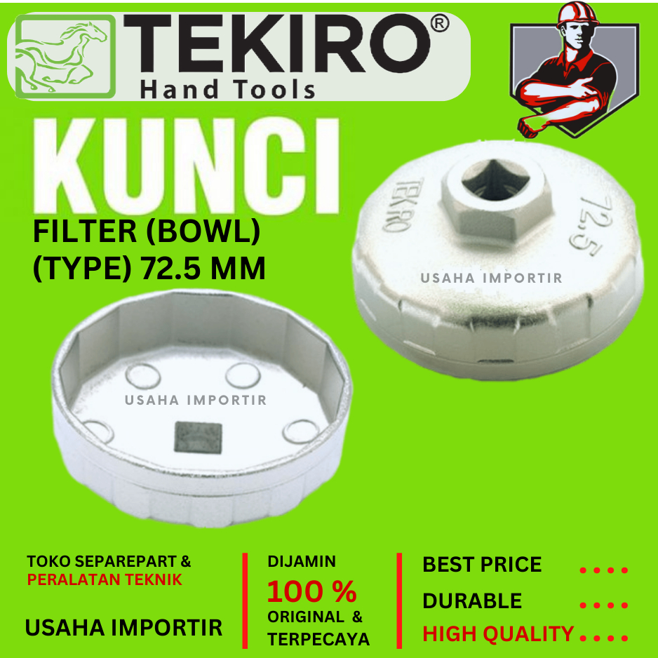 Jual TEKIRO KUNCI OIL FILTER (MANGKOK) 72.5 MM / AU-OF1469 Alat Kunci ...