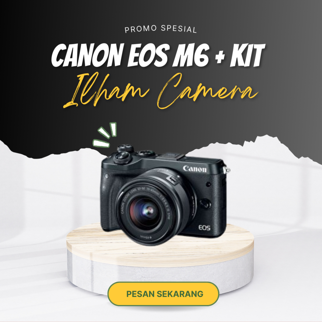 Jual KAMERA CANON EOS M6 + KIT | Shopee Indonesia