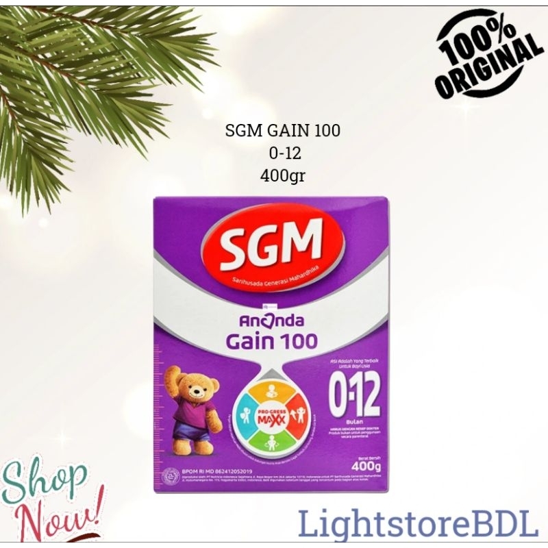 Jual SGM Ananda Gain 100 0-12 Bulan 400 gr | Shopee Indonesia
