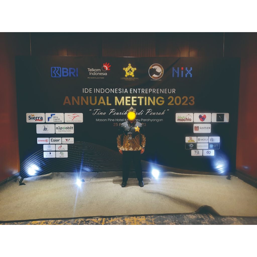 Jual [TEBAL 280 GRAM, FREE DESIGN] CETAK BACKDROP ACARA / BACKGROUND ...