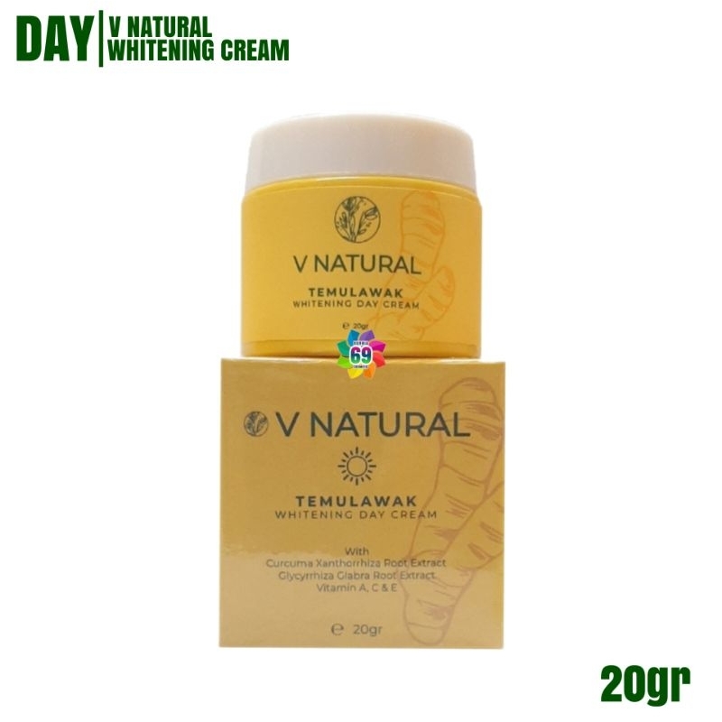 Jual V Natural Temulawak Whitening Cream BPOM 20gr (Satuan) | Shopee ...