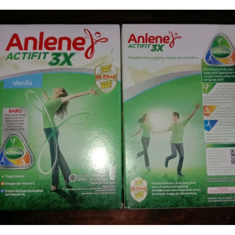 Jual Anlene Actifit Vanilla 250gr, Anlene Actifit Cokelat 250gr, Anlene ...