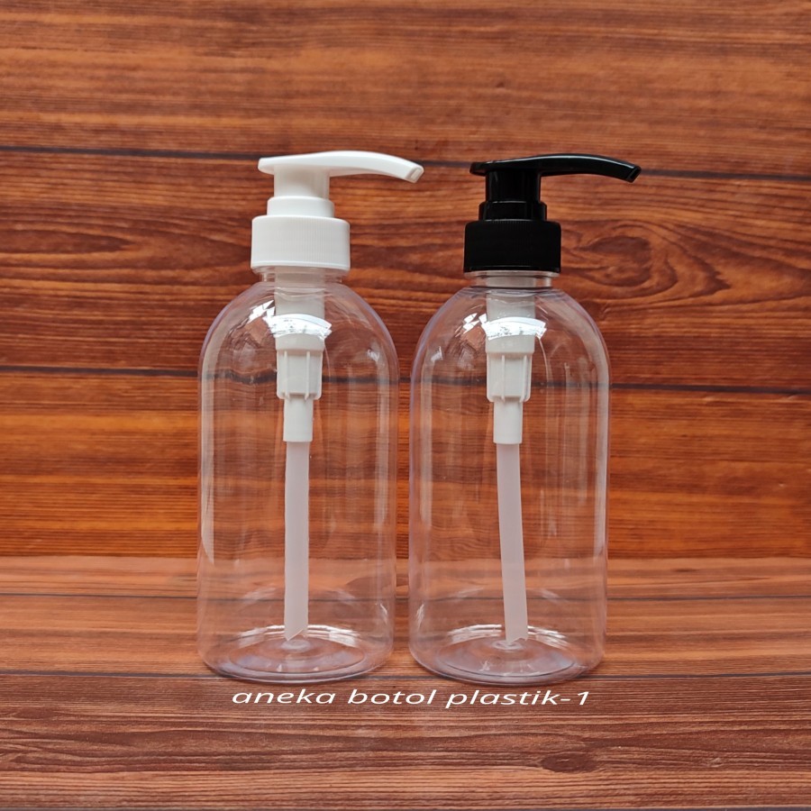 Jual Botol Pet 500ml Oval N33 / Botol Pump 500ml Oval Clear / Botol Sabun Hand Sanitizer ...