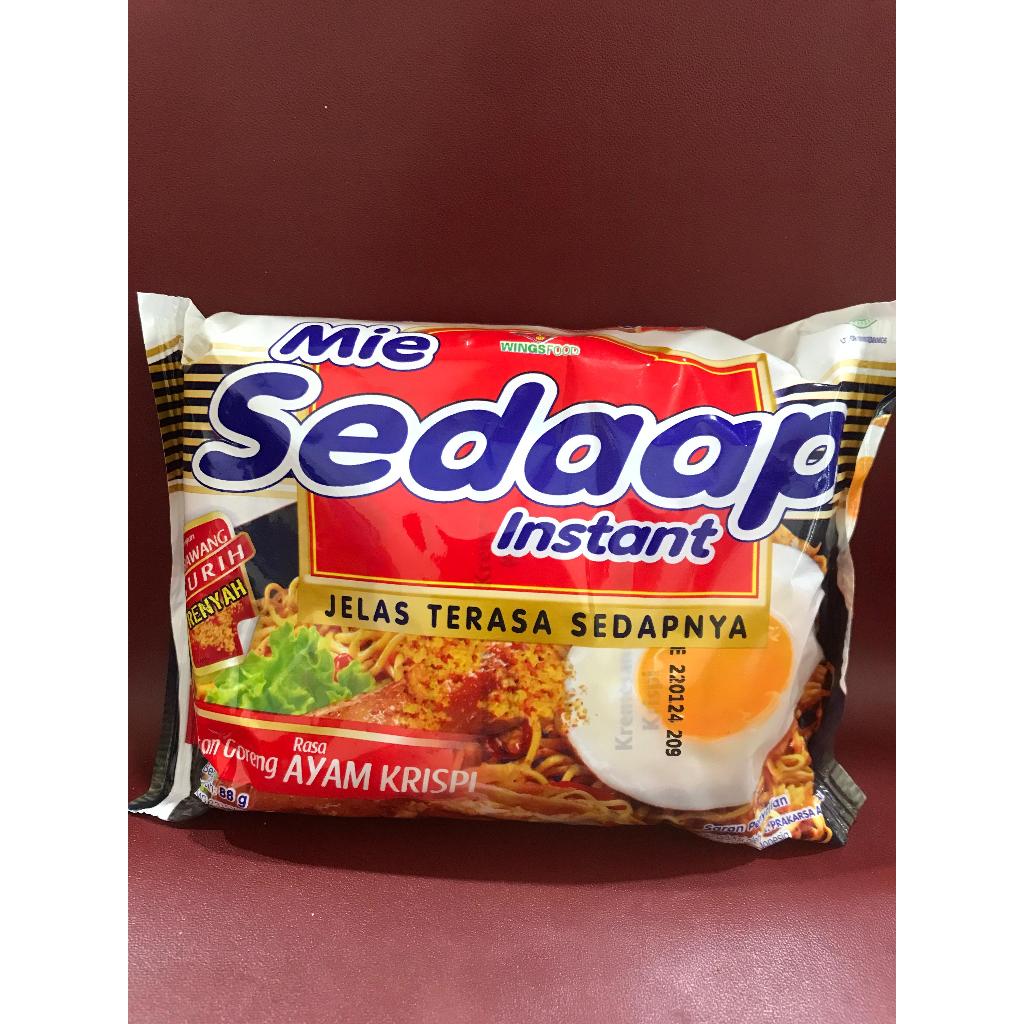 Jual Sedaap Mie Instan Goreng Ayam Krispy 88g - Mie Goreng Ayam Crispy ...
