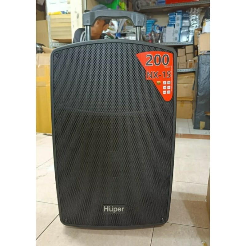 Jual Huper Nx 15 speaker portable wireless Huper nx15 original(15inch ...
