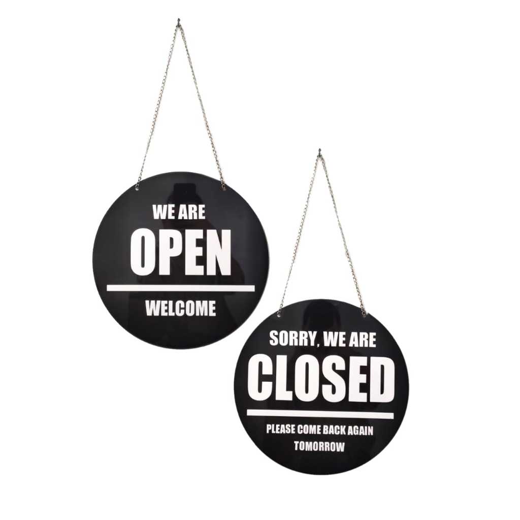 Jual SIGN LABEL CLOSE ORDER BULAT 2MM DIAMETER 30CM SIGN BOARD ACRYLIC ...