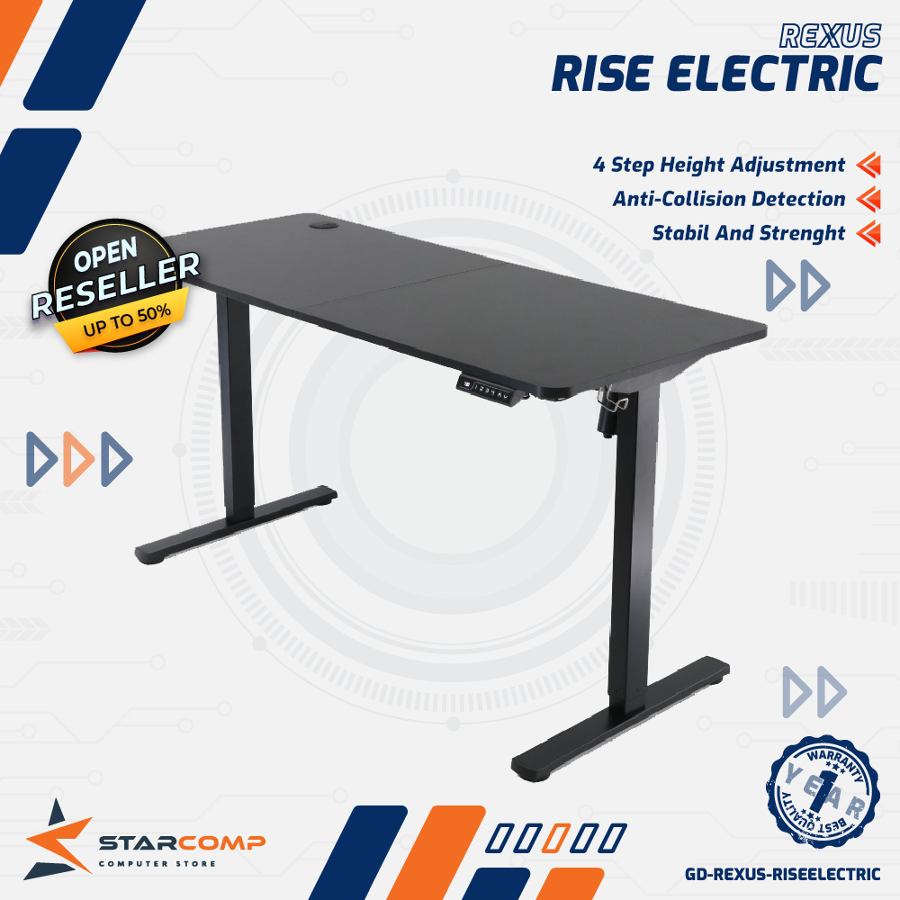 Jual Standing Desk Rexus Electric Rise - Rexus Electric Rise Gaming ...