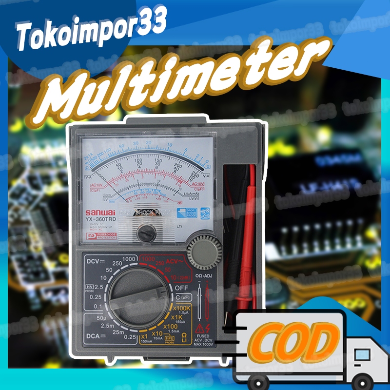Jual Multimeter digital / Multimeter dengan penunjuk / Mengukur otomatis tegangan, arus, dan ...