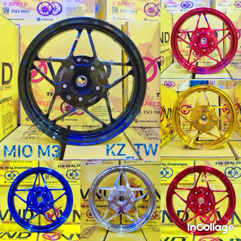 Jual VND VELG VSPEED V2 MIO SPORTY/MIO M3, UK 1.85X14 / 2.15X14 ...