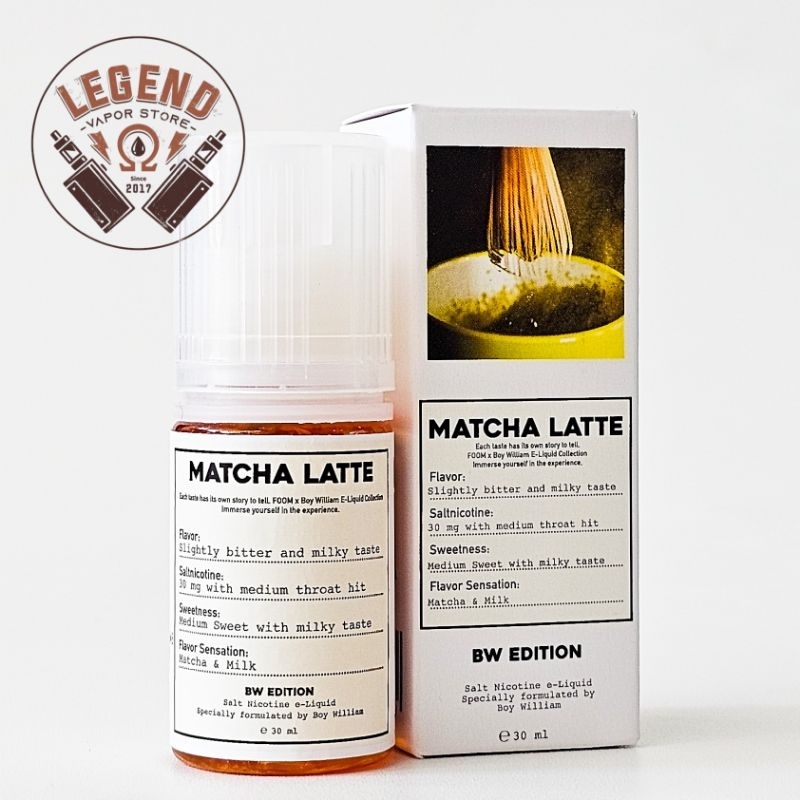 Jual SALT NIC - LIQUID FOOM Matcha Latte 30ML 30MG AUTHENTIC | Shopee ...