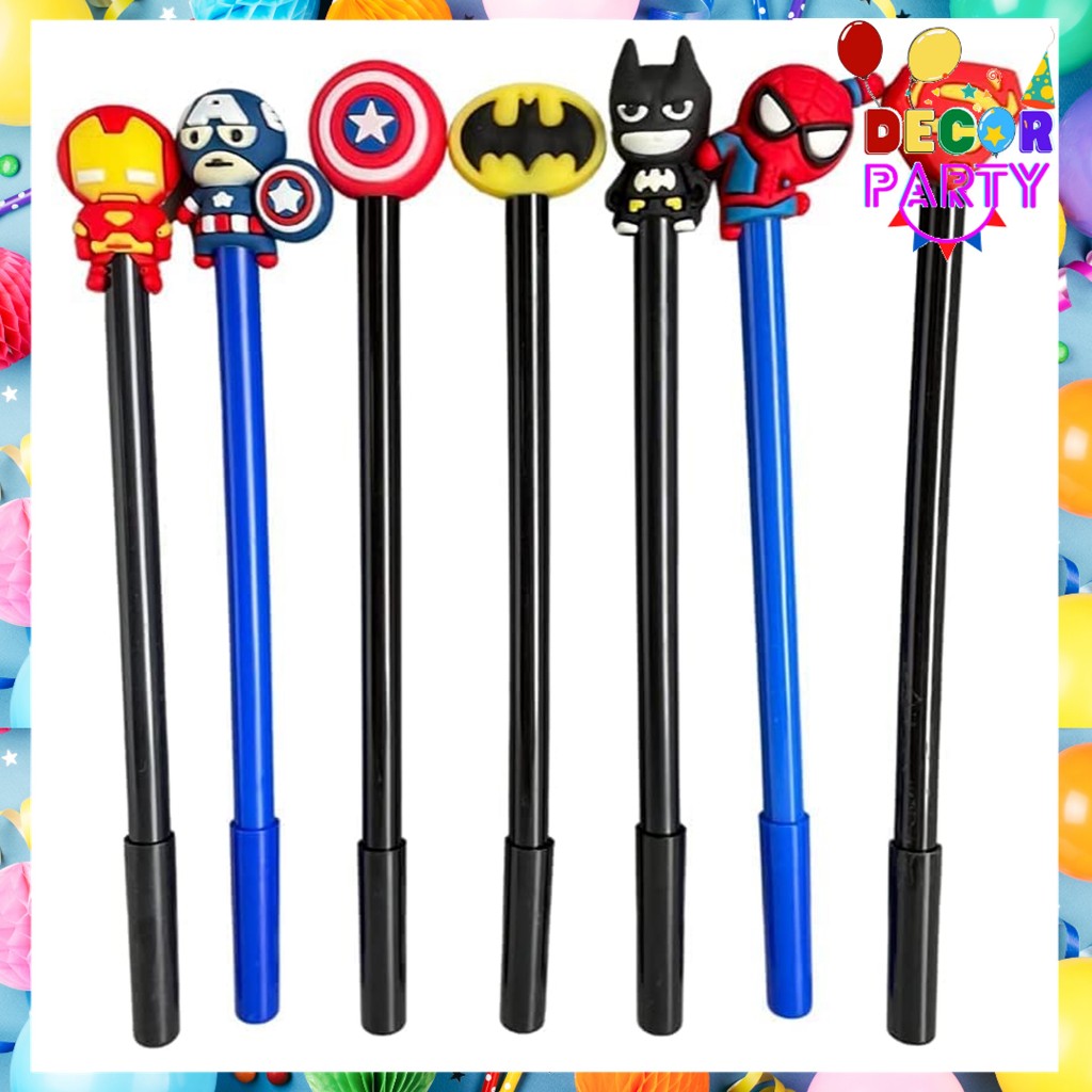 Jual DP Pena Karakter Super Hero Gel Pulpen Karakter Hero Pen Tinta Gel ...