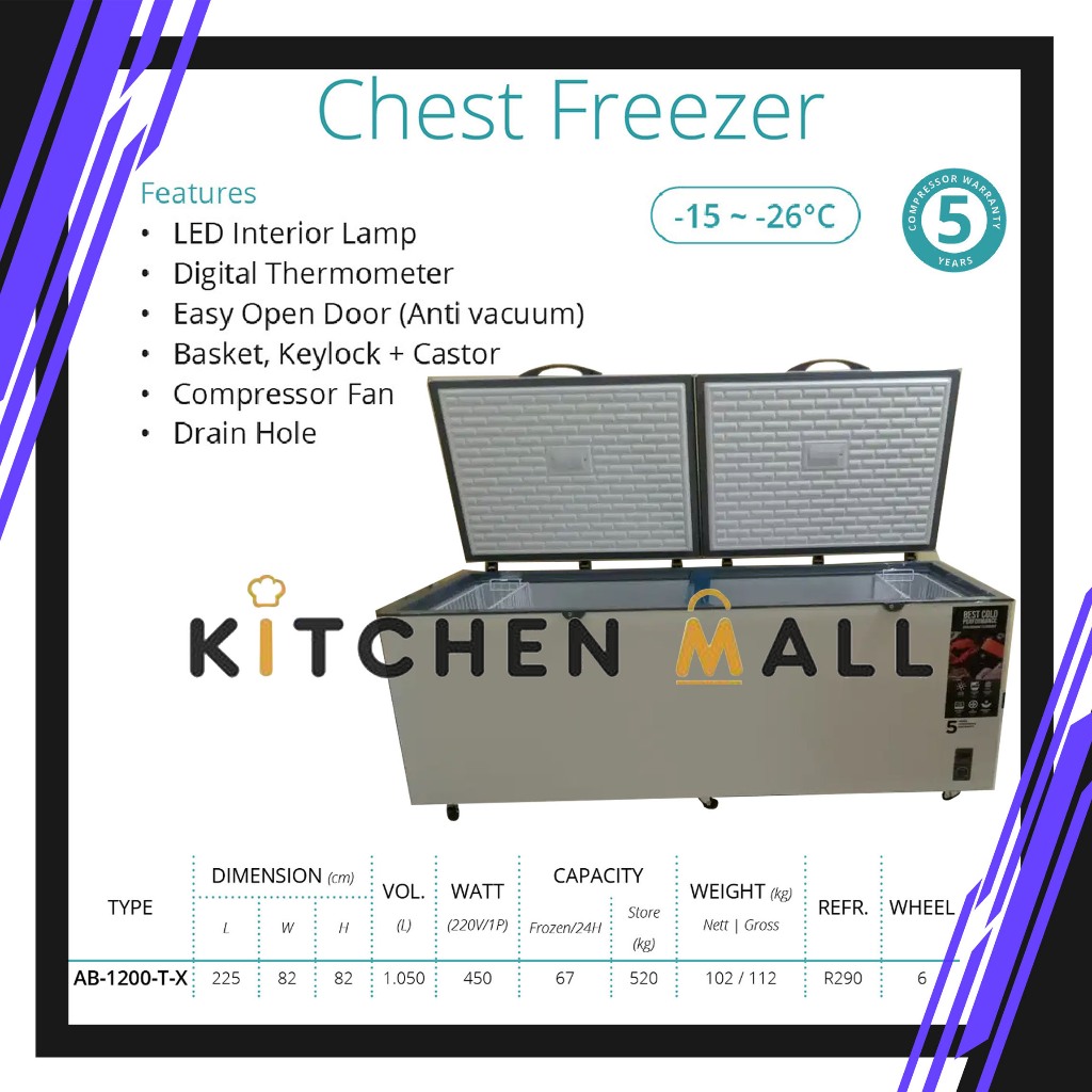 Jual GEA AB-1200-T-X chest freezer - freezer daging atau makanan beku ...