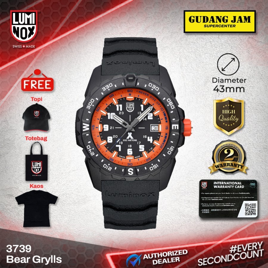 Jual Jam Tangan Pria Analog LUMINOX 3739 XB.3739 Bear Grylls Mountain ...