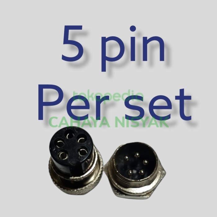Jual Konektor CB 5 PIN connector jack jak jek jeck soket conector 5 P ...