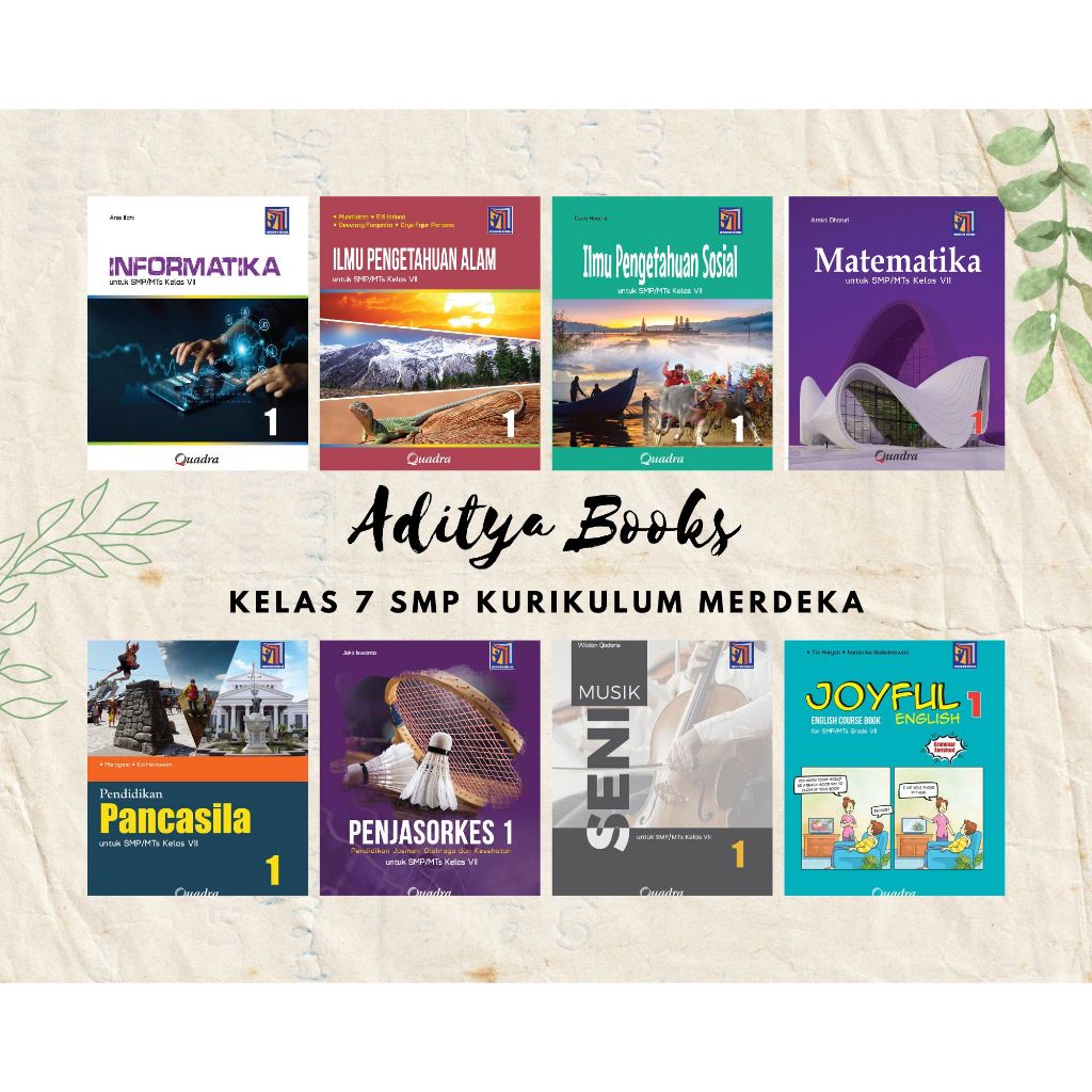 Jual Buku Paket Kelas 7 SMP/MTs Kurikulum Merdeka - Quadra | Shopee Indonesia