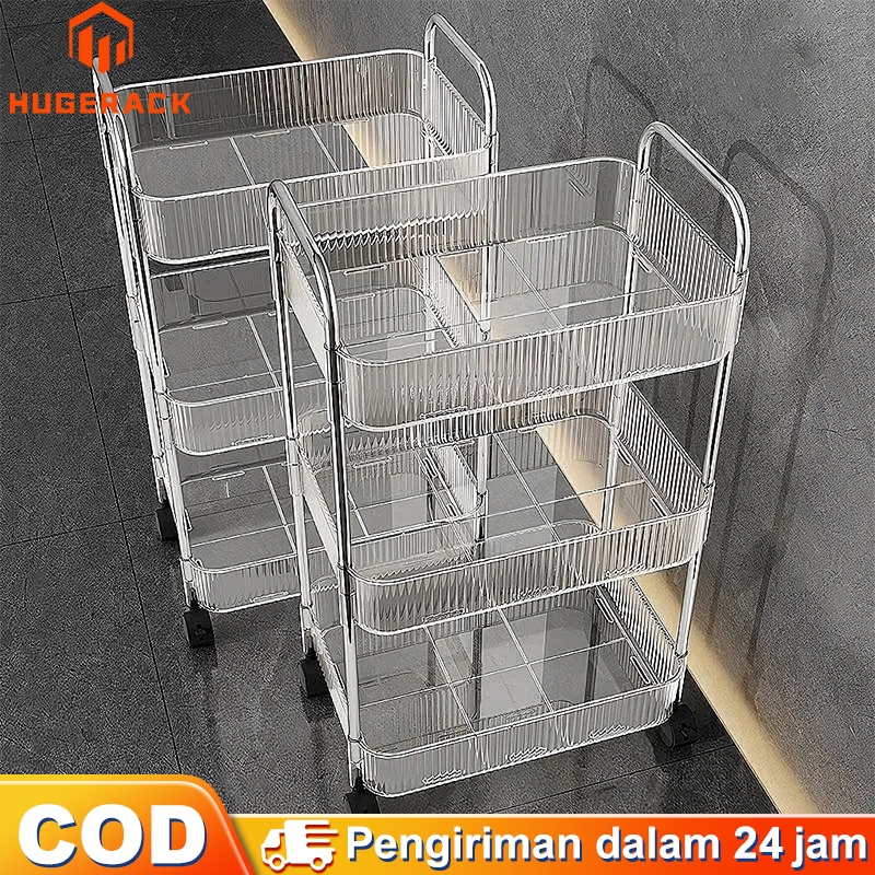 Jual Rak Troli Susun Stainless steel Rak kamar mandi Rak akrilik susun ...