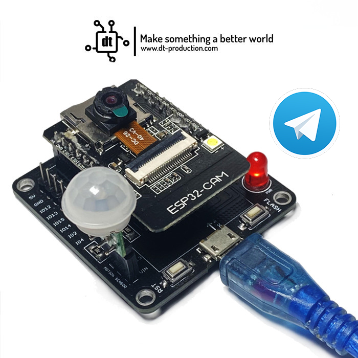 Jual ESP32-CAM ESP32 CAM Kamera Motion Detection Telegram | Shopee ...