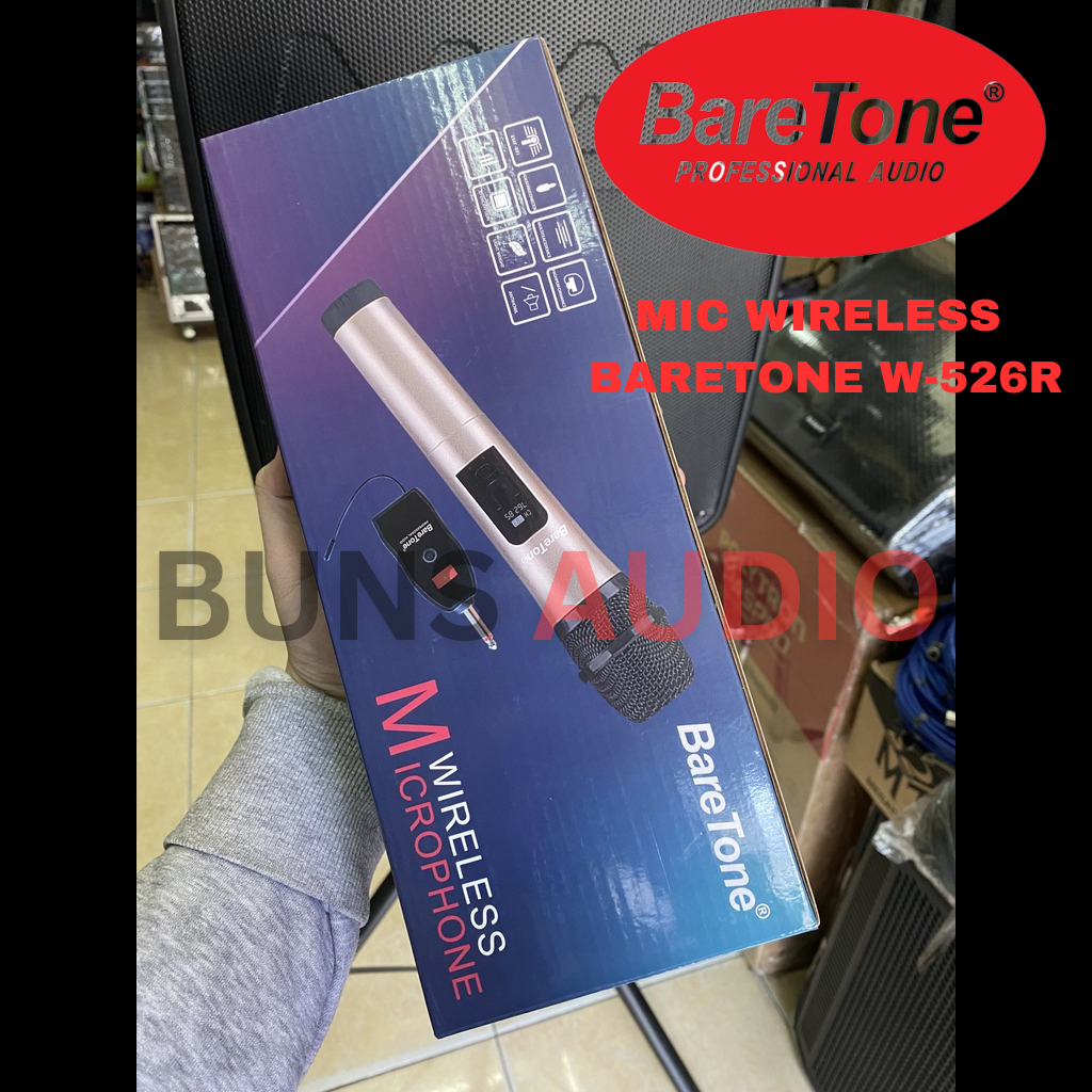 Jual BareTone Wireless Mic W526R -- Single / Satu Mic (Mic + Mini ...
