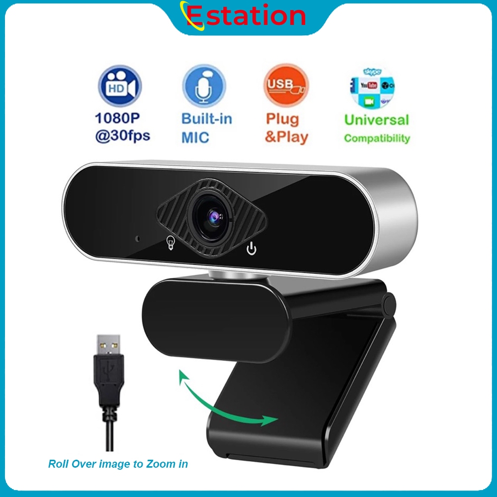 Jual Webcam Laptop 1080P USB Kamera PC 4K Full HD Camera With Mic ...