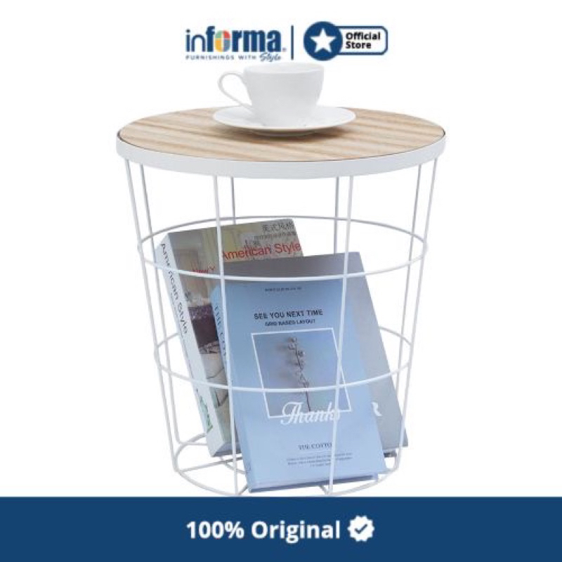 Jual Informa Toby Meja Tamu Dengan Penyimpanan - Putih Coffee Table ...