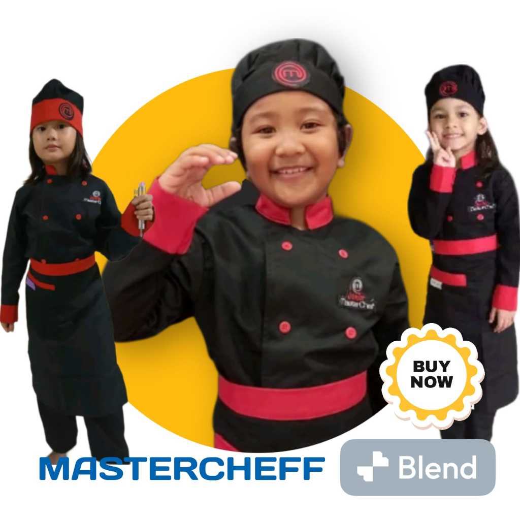 Jual BAJU KOKI ANAK/MASTER CHEF/BAJU PROFESI ANAK/KOSTUM ANAK/KOKI ...